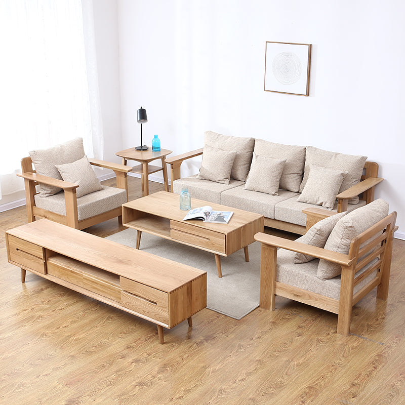 BENTLEY Nordic Modern Solid Wood Sofa — Teak-Furniture-Singapore.com