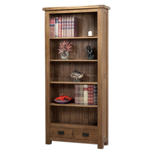MASON European Retro Solid Wood Large Bookcase American Oak — Teak ...