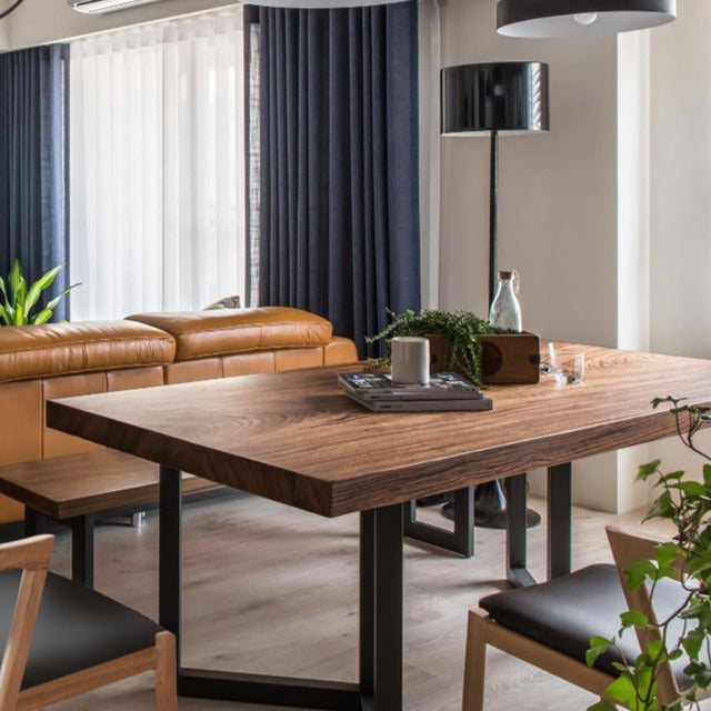 Phoenix BALI CONRAD Dining Table Live Edge Solid Wood — Teak-Furniture ...