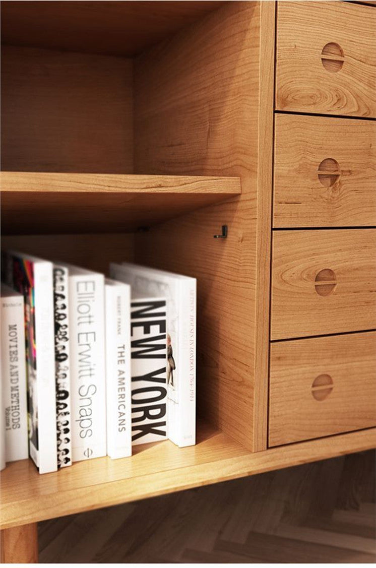 ALLISON Rattan Buffet Sideboard Cabinet ( Choice of 2 Color Natural ...