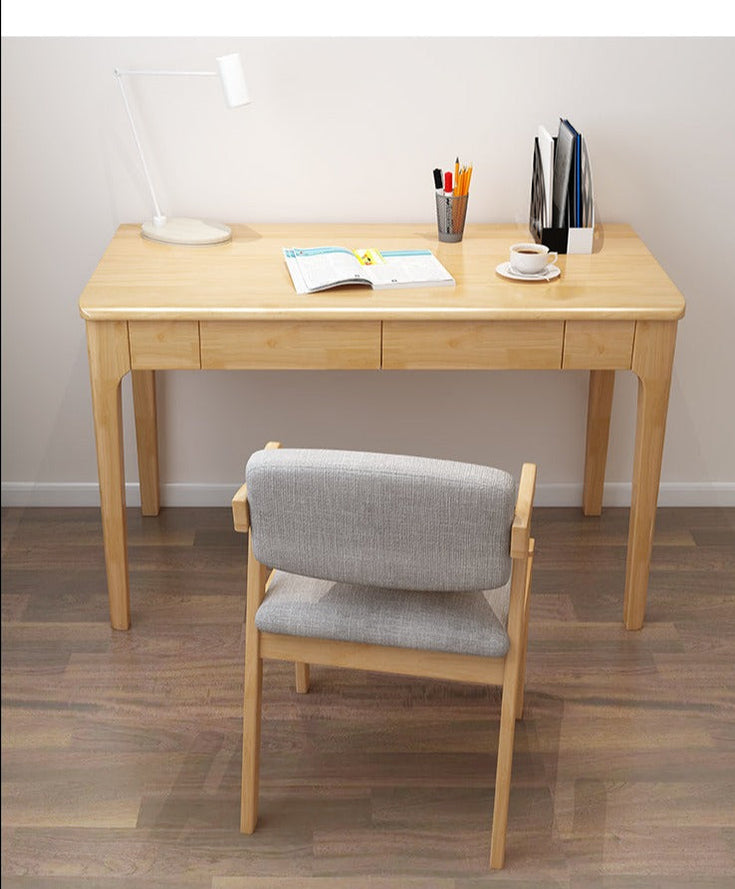 LYDIA CARLTON Writing Desk Solid Wood Desktop Computer Table — Teak ...