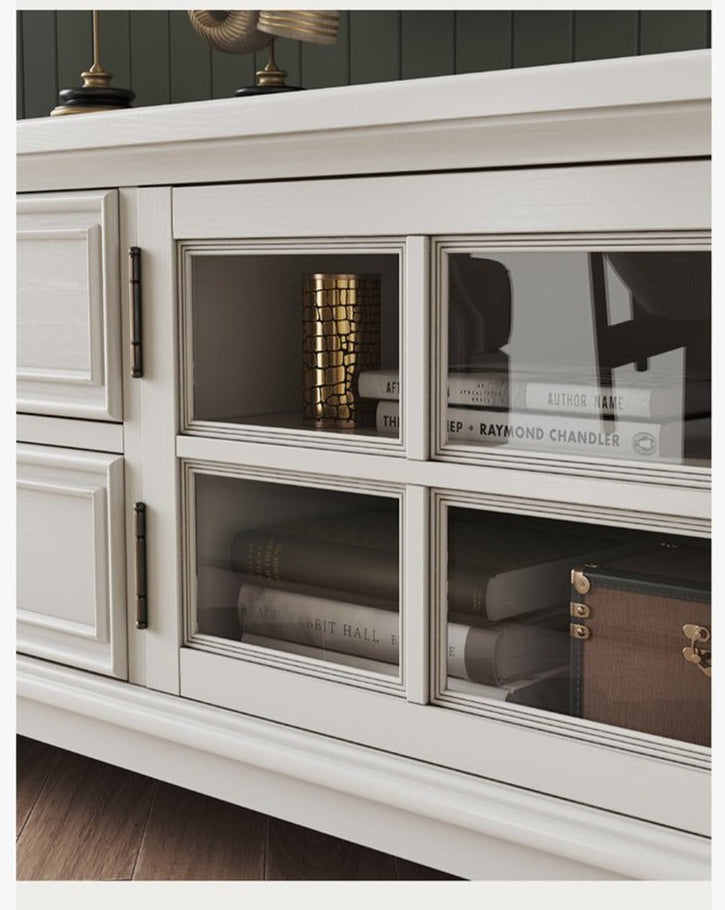 Leonardo Classic Country Solid Wood TV Console Cabinet — Teak-Furniture ...