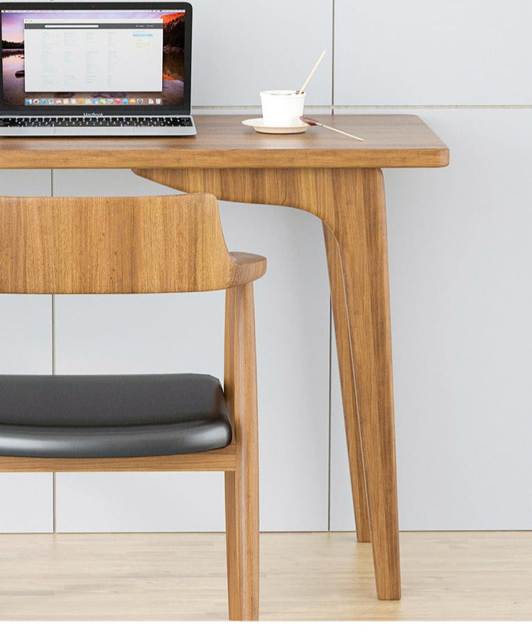 MCKENZIE JAPANESE Executive Desk Console Table All Solid Wood — Teak ...