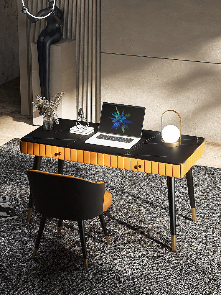 ROSSI Modern Slate Writing Desk Study Table — Teak-Furniture-Singapore.com