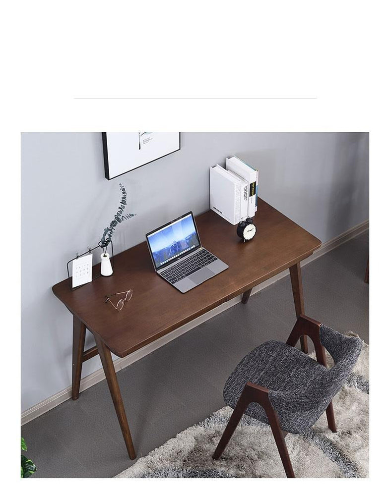 SEBASTIAN Solid Wood Modern Japanese Writing Desk — Teak-Furniture ...