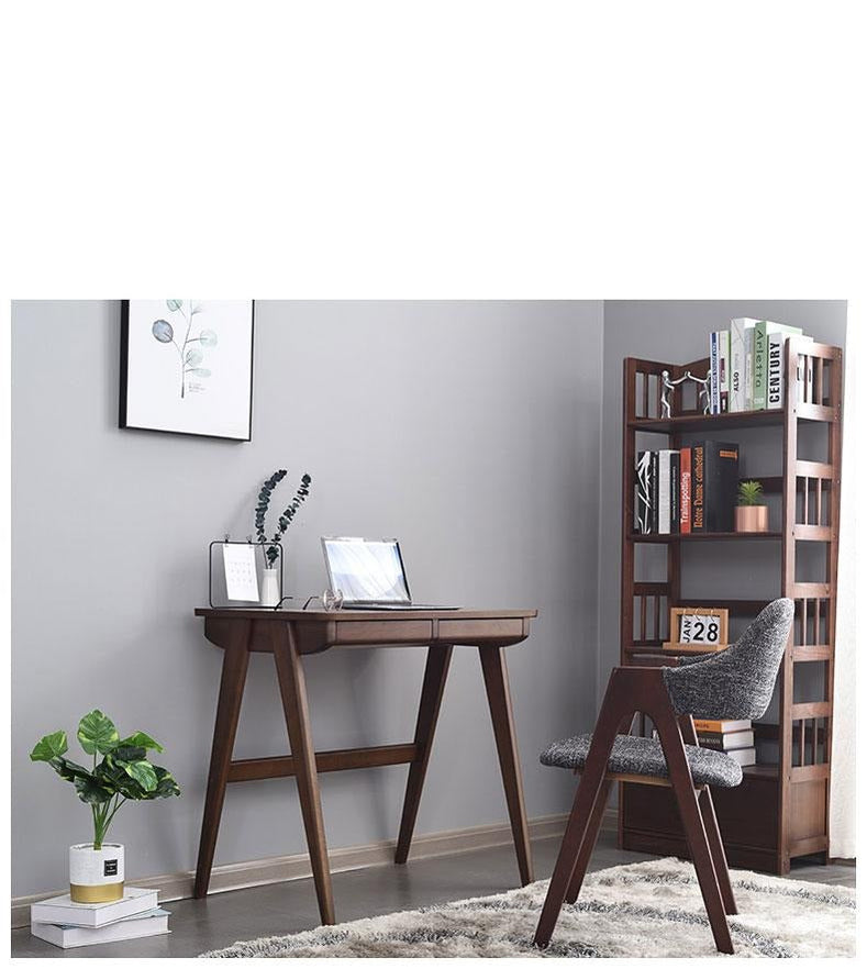 SEBASTIAN Solid Wood Modern Japanese Writing Desk — Teak-Furniture ...